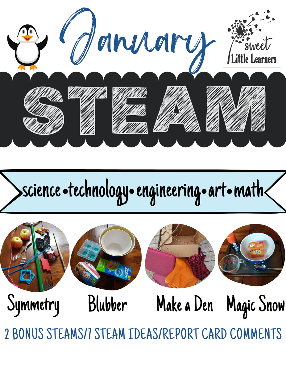 January STEAM Kindergarten Package: Integrating Ontario FDK & US Commo ...