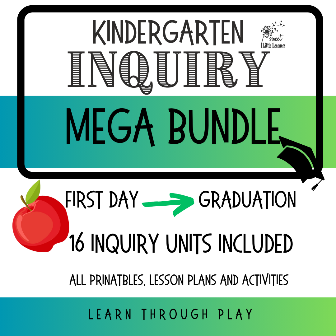Kindergarten MEGA Inquiry BUNDLE : Exploring Play Based Learning from ...