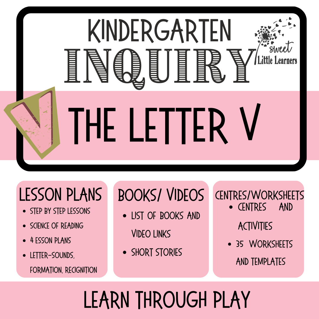 Letter 'V' Phonics Inquiry for Kindergarten: Sweet Little Readers' Lea ...