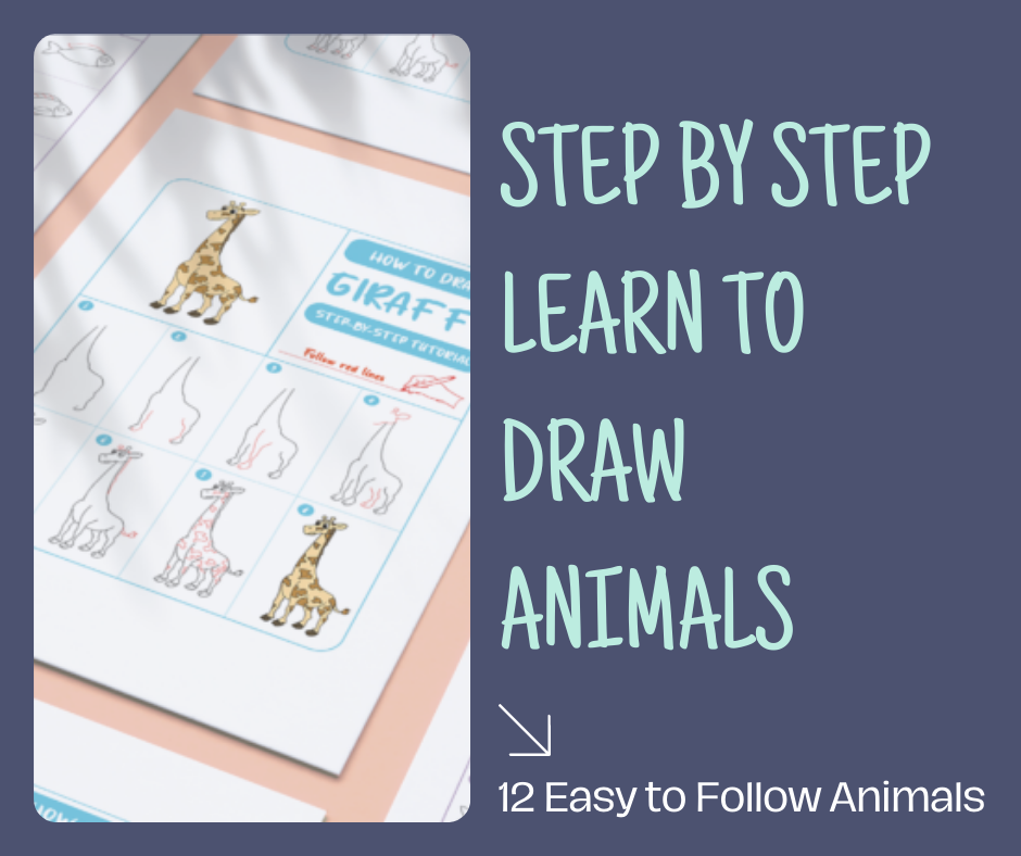 Learn to Draw- Step by Step Animals for Primary – Sweet Little Learners ...