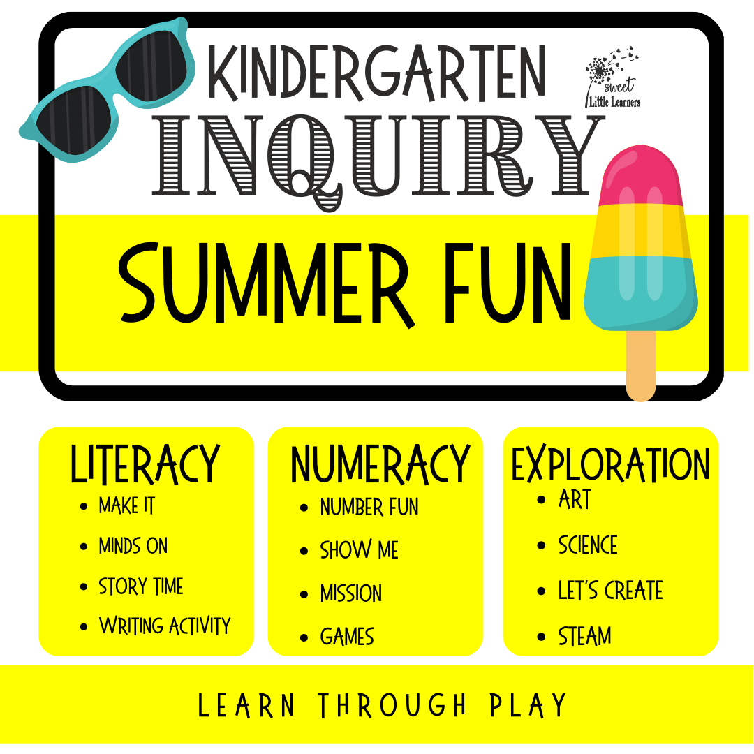 Summer Fun Kindergarten June Inquiry Unit- End of the Year Summer Read ...