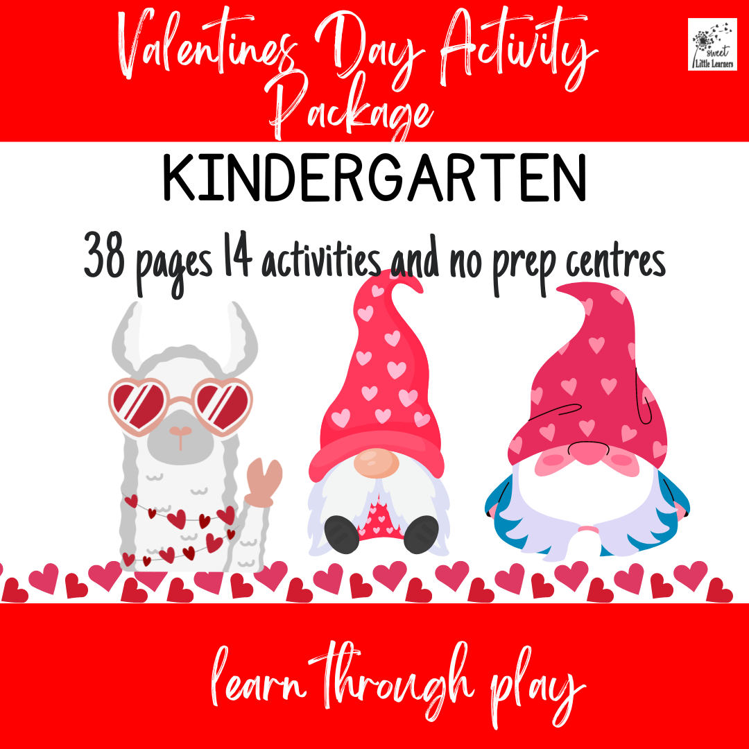 Valentines Day No Prep Activity Package- Kindergarten- Grade 1 – Sweet ...