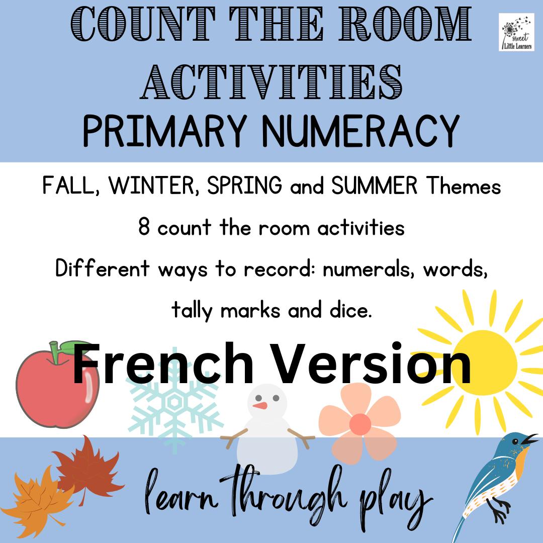 French Version- Count the Room Seasons. – Sweet Little Learners ...