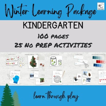 Winter Inquiry and Activity Package - Kindergarten and Grade One Monte ...