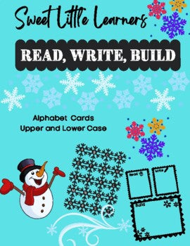 Read, Write, Build! Literacy Resource for Pre-k, Kindergarten- Snowfla ...