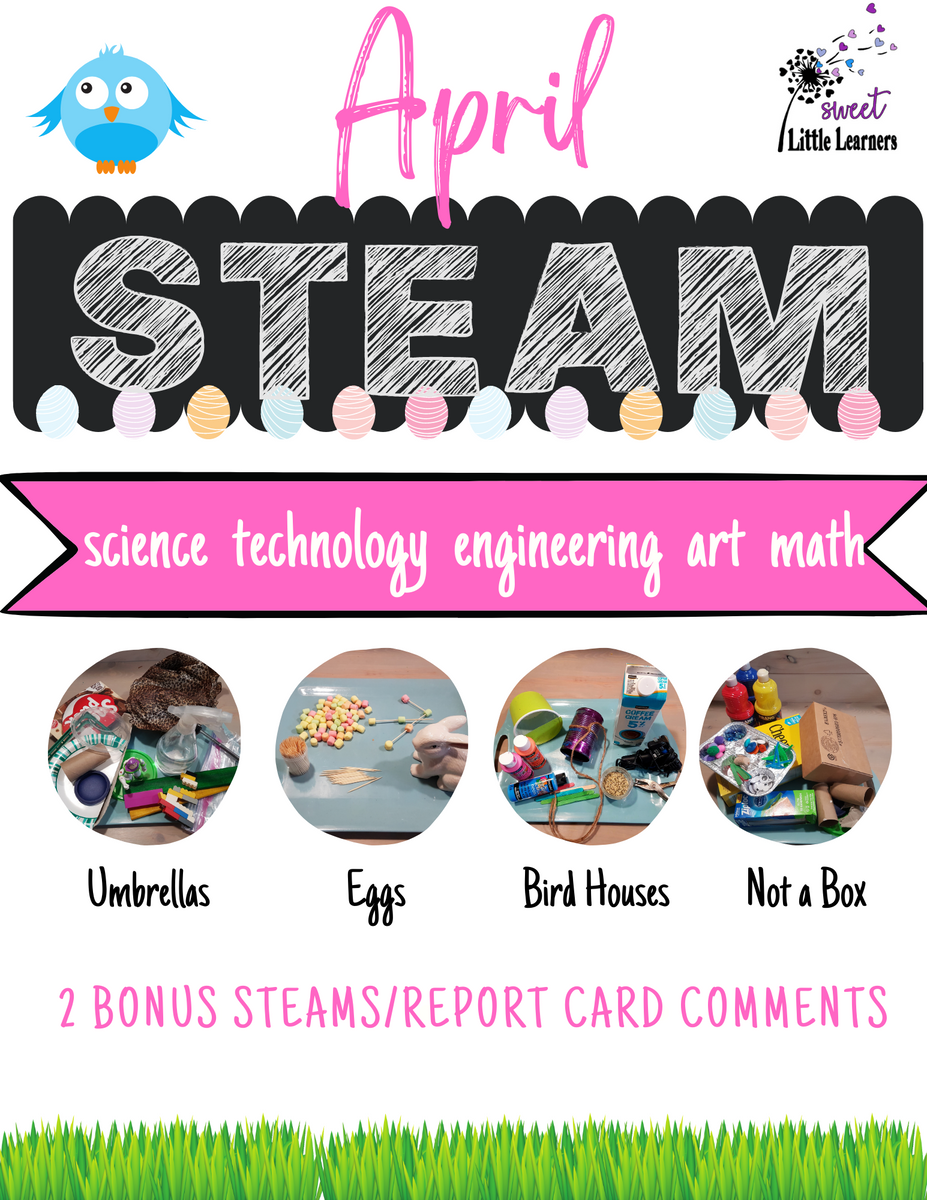 April STEAM Challenges for Ontario FDK & US Common Core Kindergarten ...