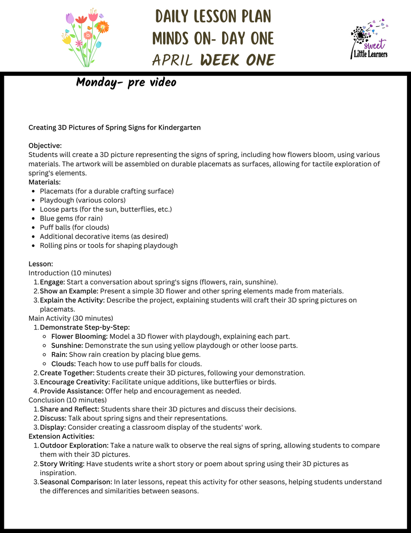 Full Month of Kindergarten: Comprehensive Guide to Lessons, Activities ...