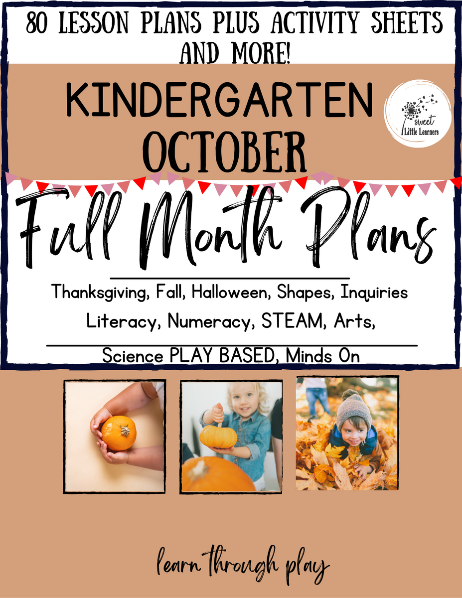 Full Month of Kindergarten Lesson Plans, Activities, Printables, Curri ...
