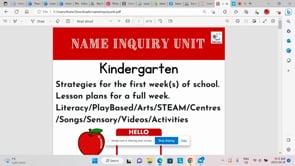 All About My NAME Inquiry Unit for Kindergarten | Ontario FDK | Lesson ...