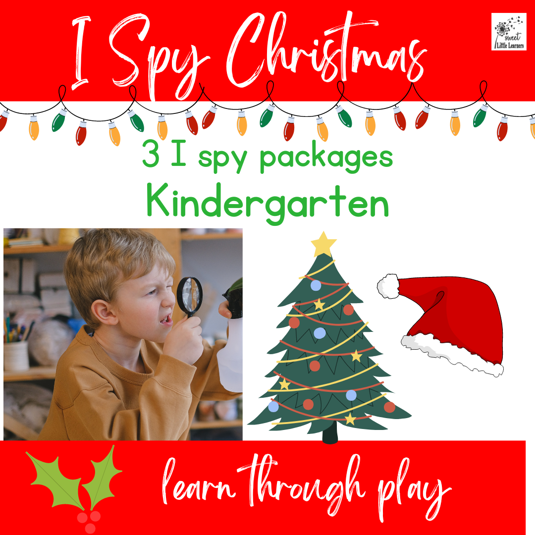 I spy Christmas Package- Pre-School and Kindergarten – Sweet Little ...