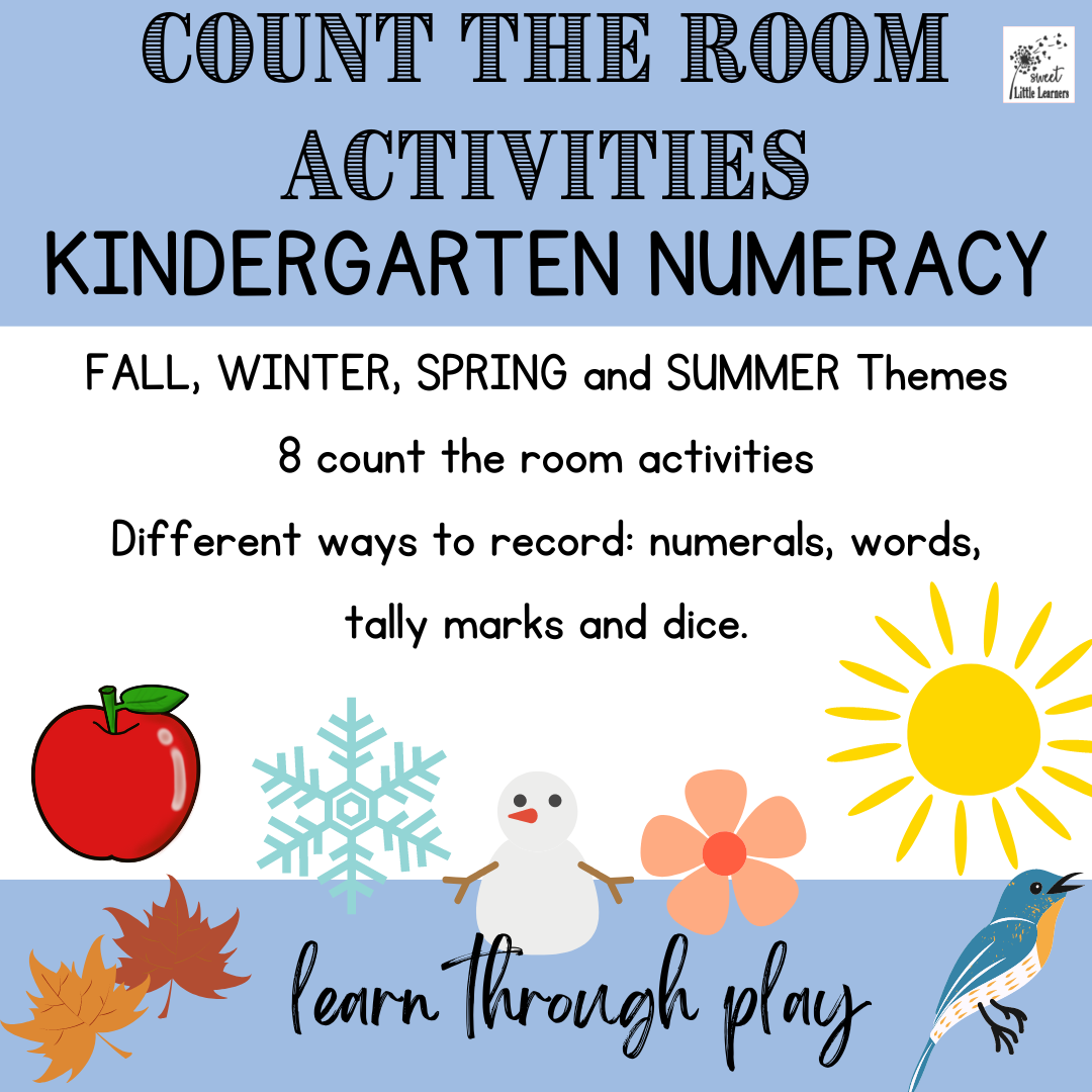 Count the Room Seasons Theme - Kindergarten Math/Numeracy – Sweet ...