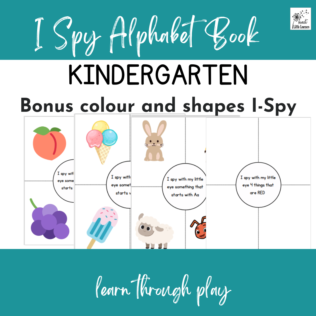 "I Spy Alphabet Book and Mats - Colour Mats, Shapes Mats, Initial Soun ...